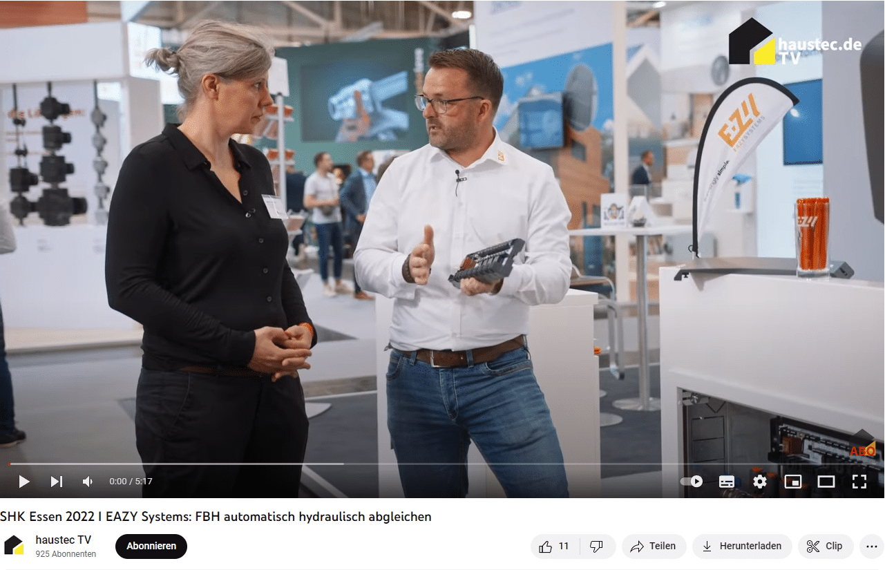 haustec TV meets EAZY Systems auf der SHK Essen 2022: Klemmleiste EAZY Base 3 Balance erklärt ...